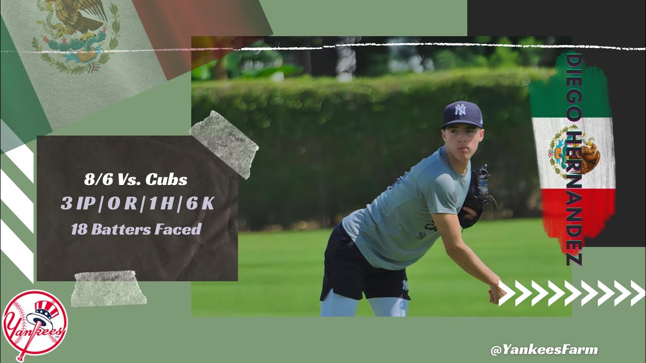 Yankees DSL Prospect: Diego Hernandez Vs. Cubs 8/6/22 - YouTube