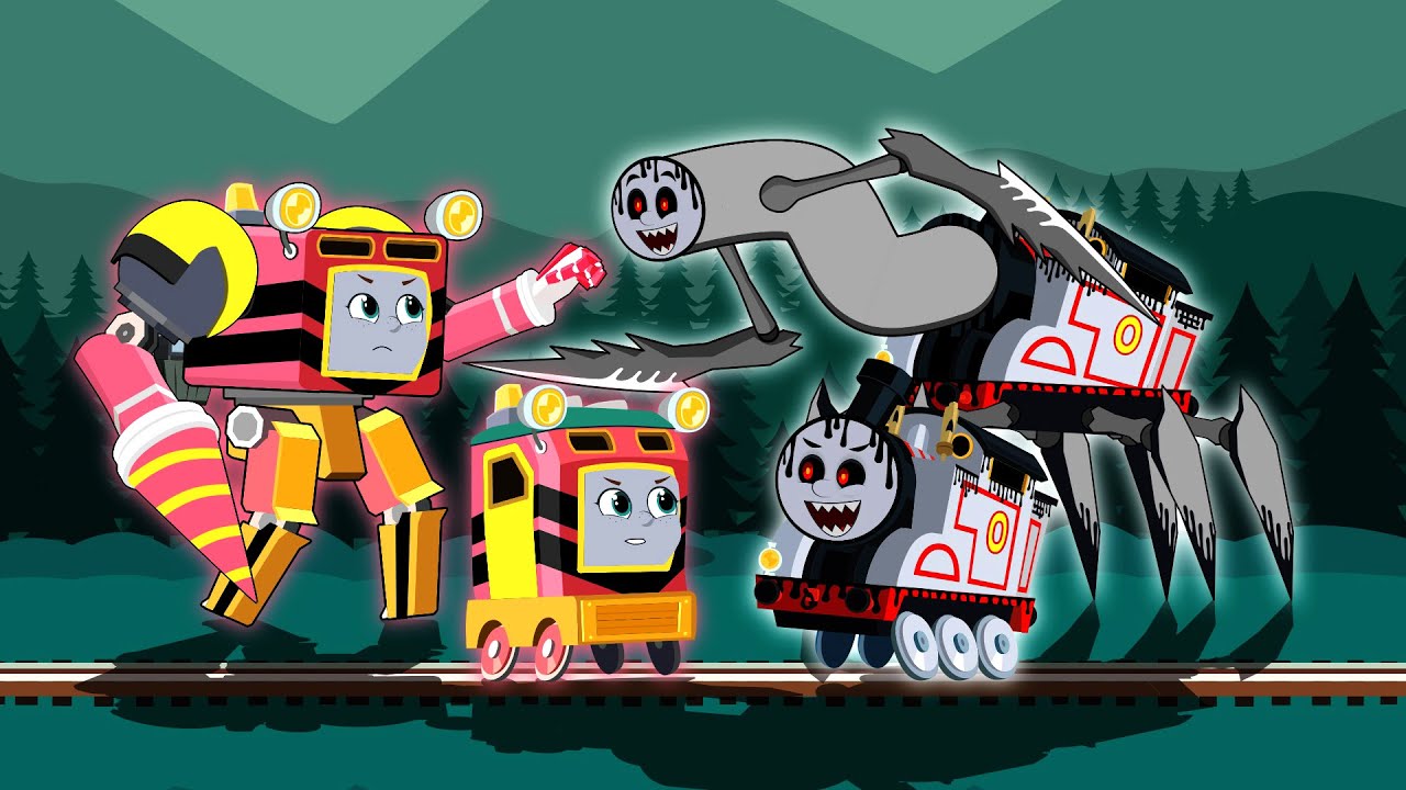 Sandy shows whos the boss | Transformer Trains #soloanimation - YouTube