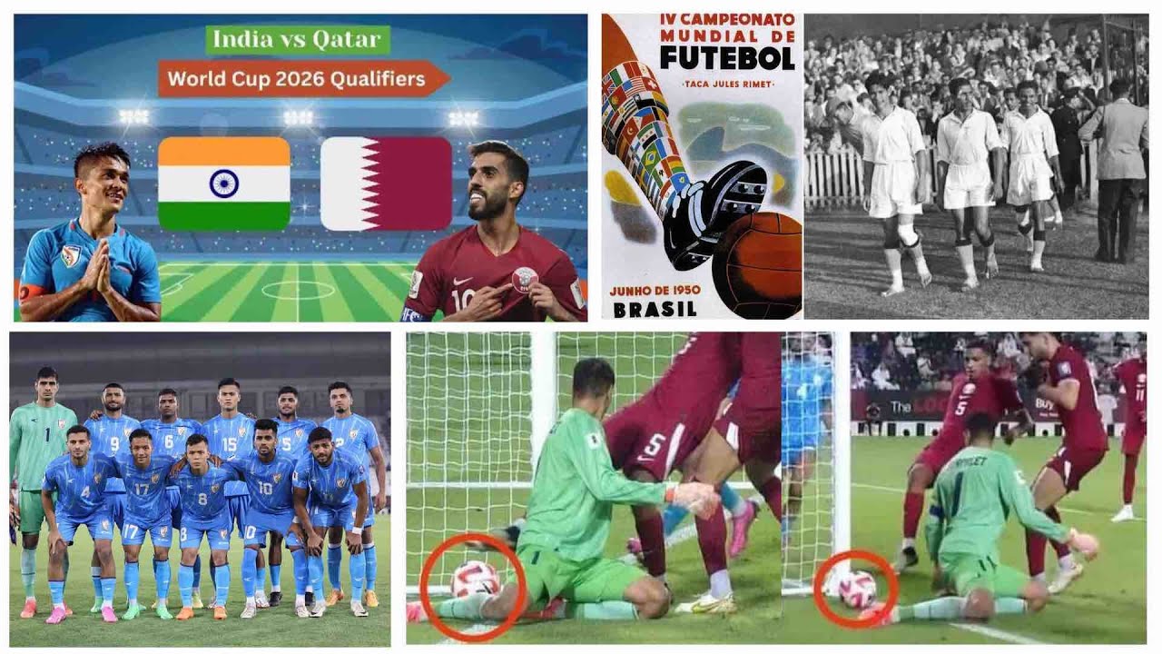Fans outraged after Qatar’s controversial goal against India - YouTube