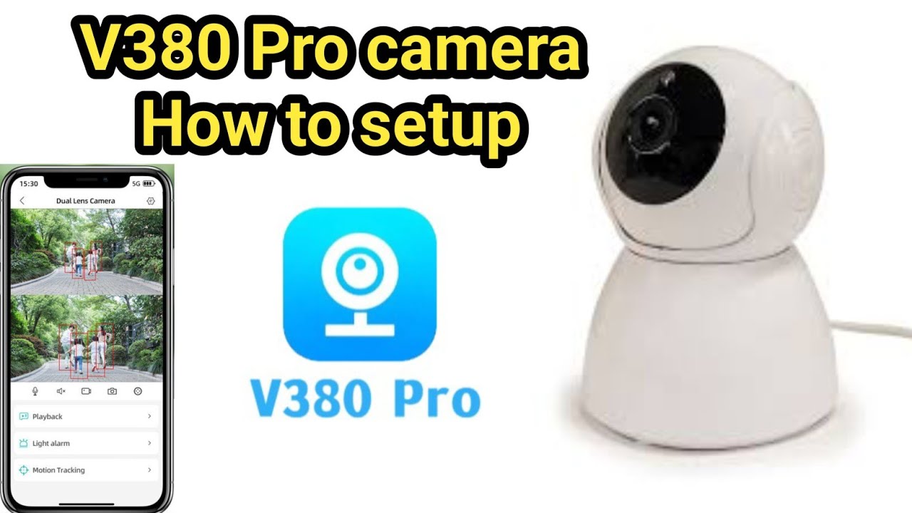 V380pro wifi camera how to setup - YouTube