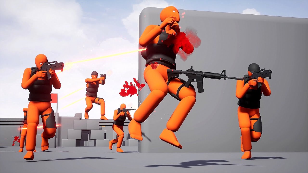 NPC Wars with Realistic Ragdoll Physics! MANTA'S WARBOX - YouTube