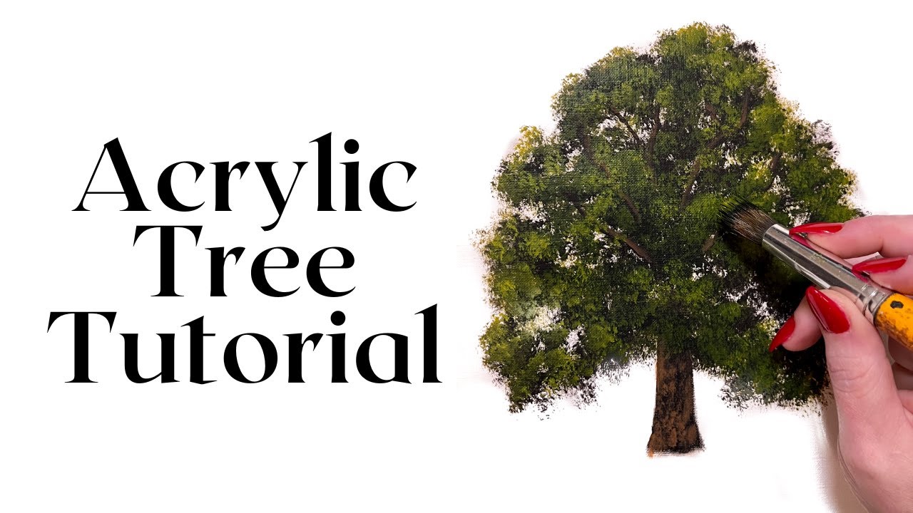 Acrylic Tree Tutorial - YouTube