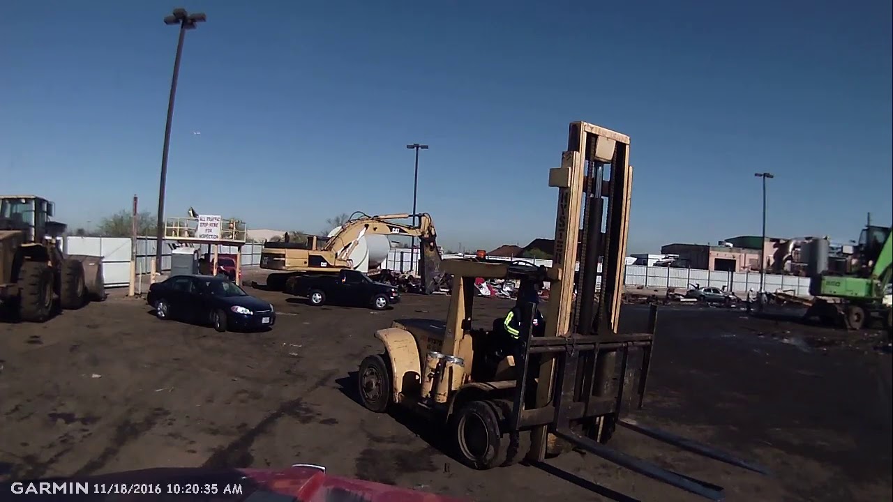 CONCEPT CARS BEING DESTROYED AT SALVAGE YARD - YouTube