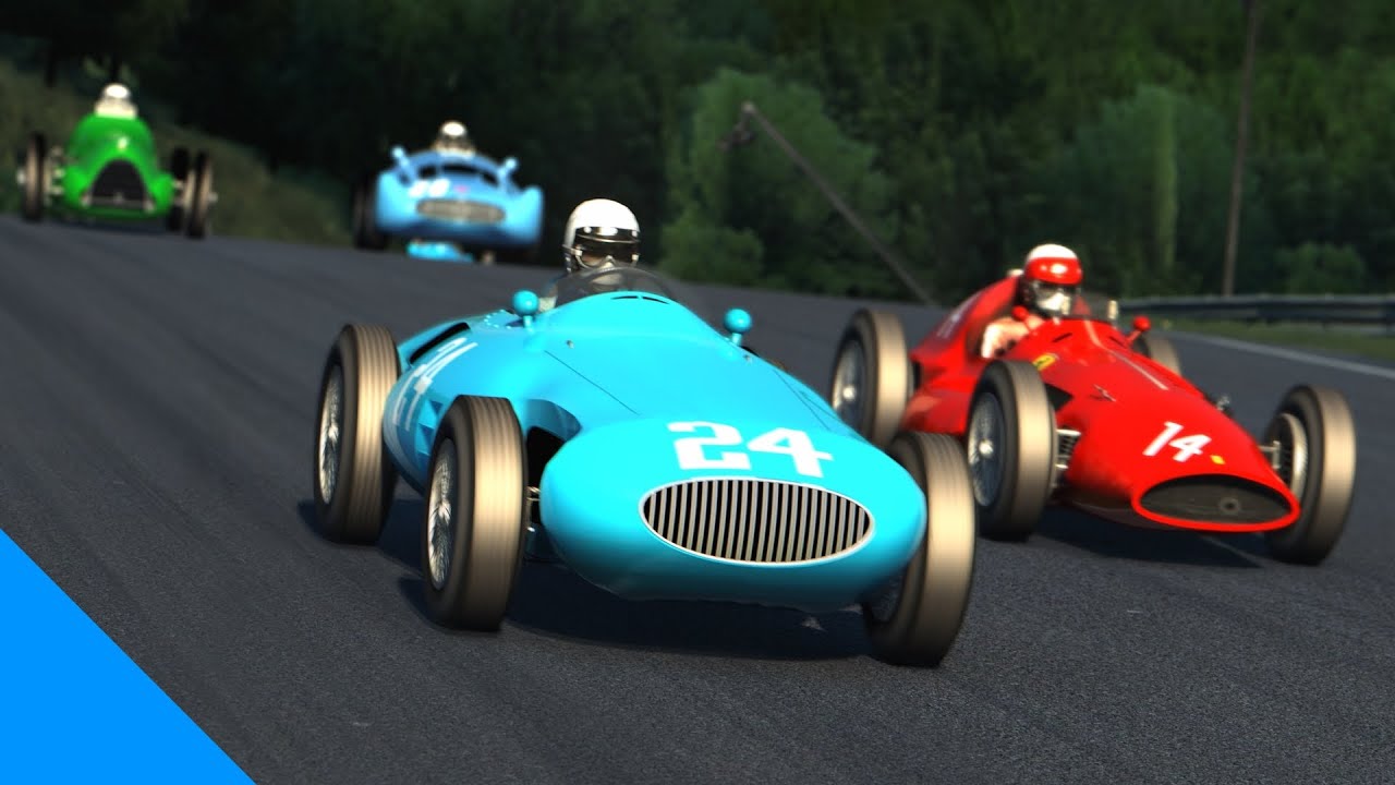 AI RACING - 1950's Formula 1 race at Mont Tremblant - YouTube