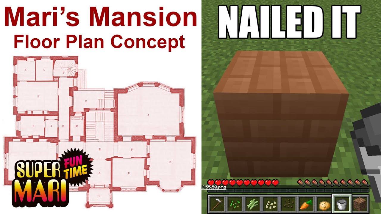 PLAYING HOUSE IN MINECRAFT (Super Mari Fun Time) - YouTube