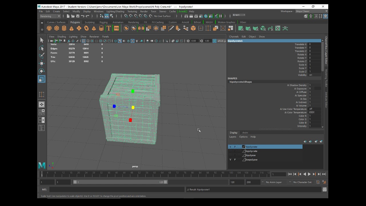 MAYA Simple Texture Baking Explained - YouTube