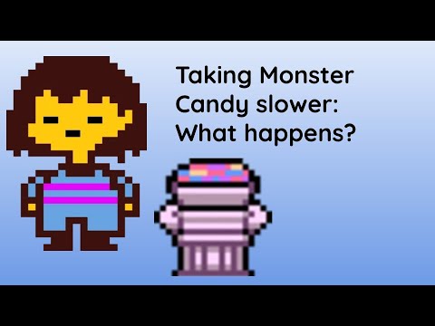 Undertale || What happens if you take the monster candy slower? - YouTube