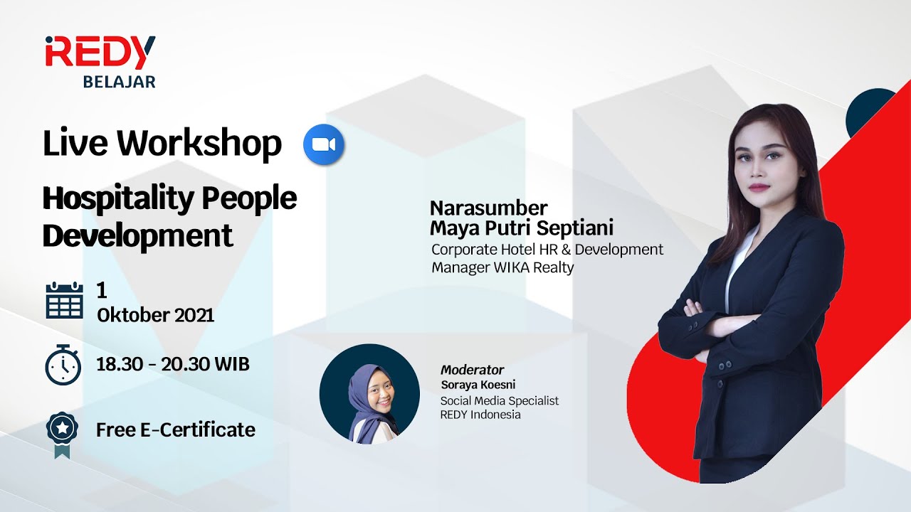 Workshop REDY Belajar Slide 7 "Hospitality People Development" with Maya Putri Septiani - YouTube