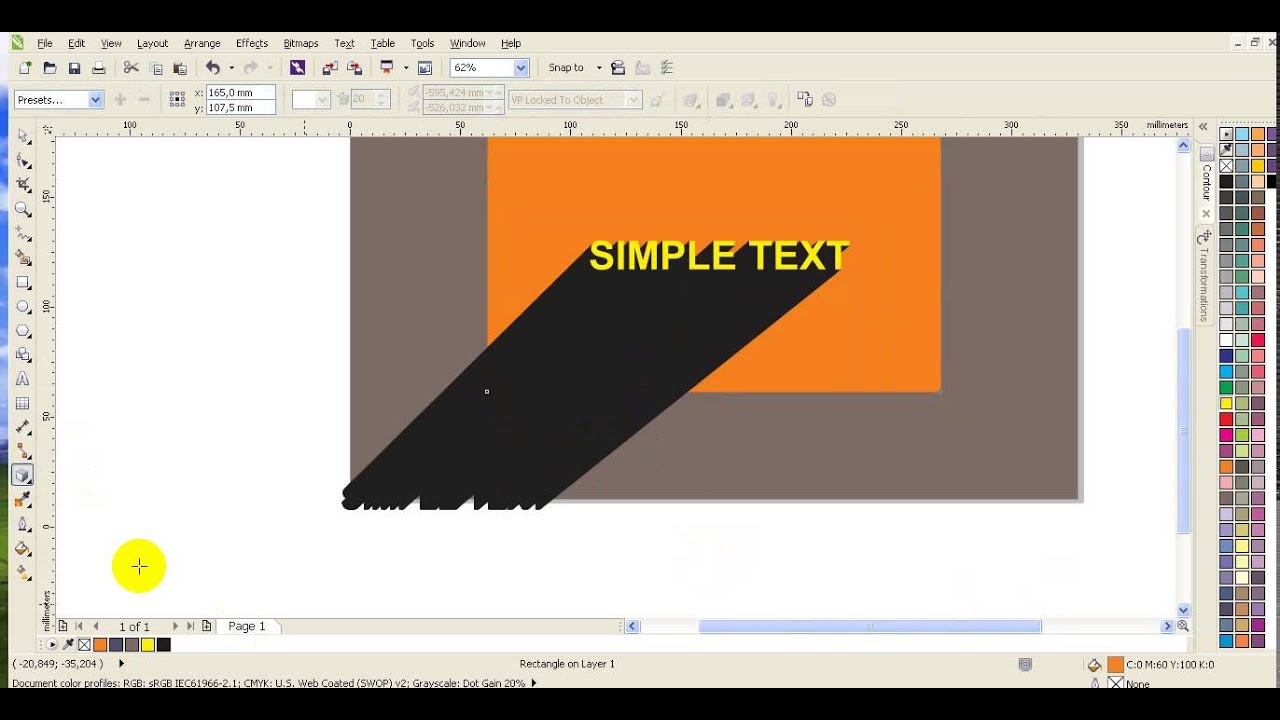 How To Make Long Shadow In Corel Draw YouTube How To Make Long Shadow In Corel Draw YouTube