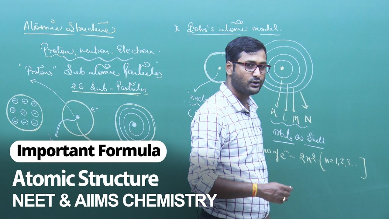 NEET Chemistry | Atomic Structure | Important Formulas | In English ...