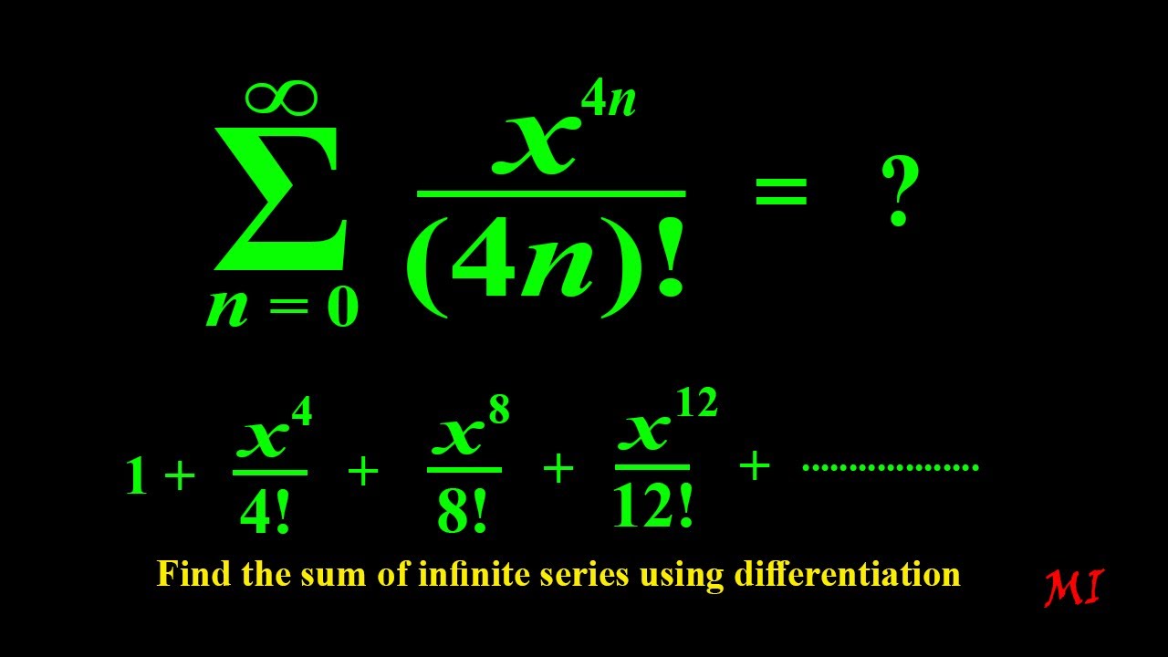 Sum Of Infinite Series Infinite Series YouTube