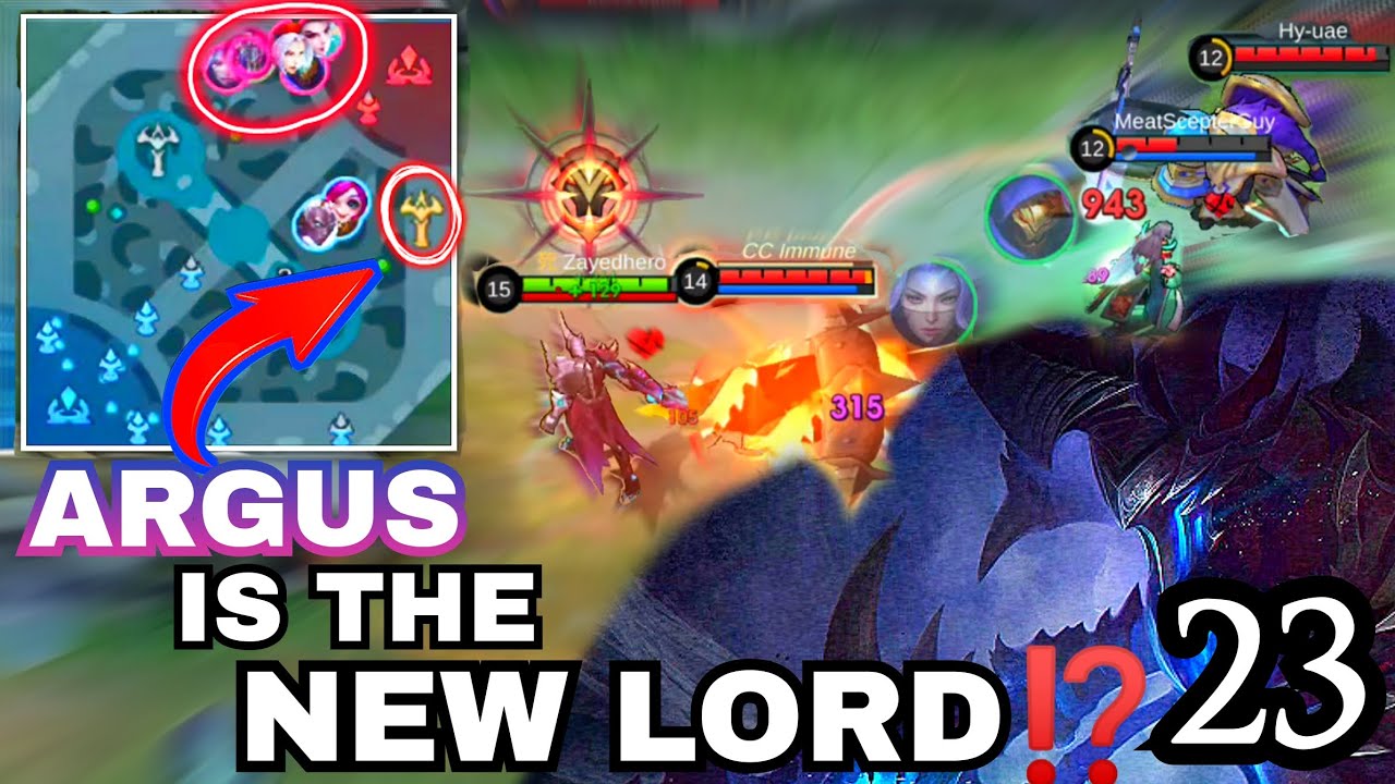 WHEN ENEMY SEES ARGUS AS A BIGGER THREAT THAN LORD 💀🔥 ~ Mobile Legends ...