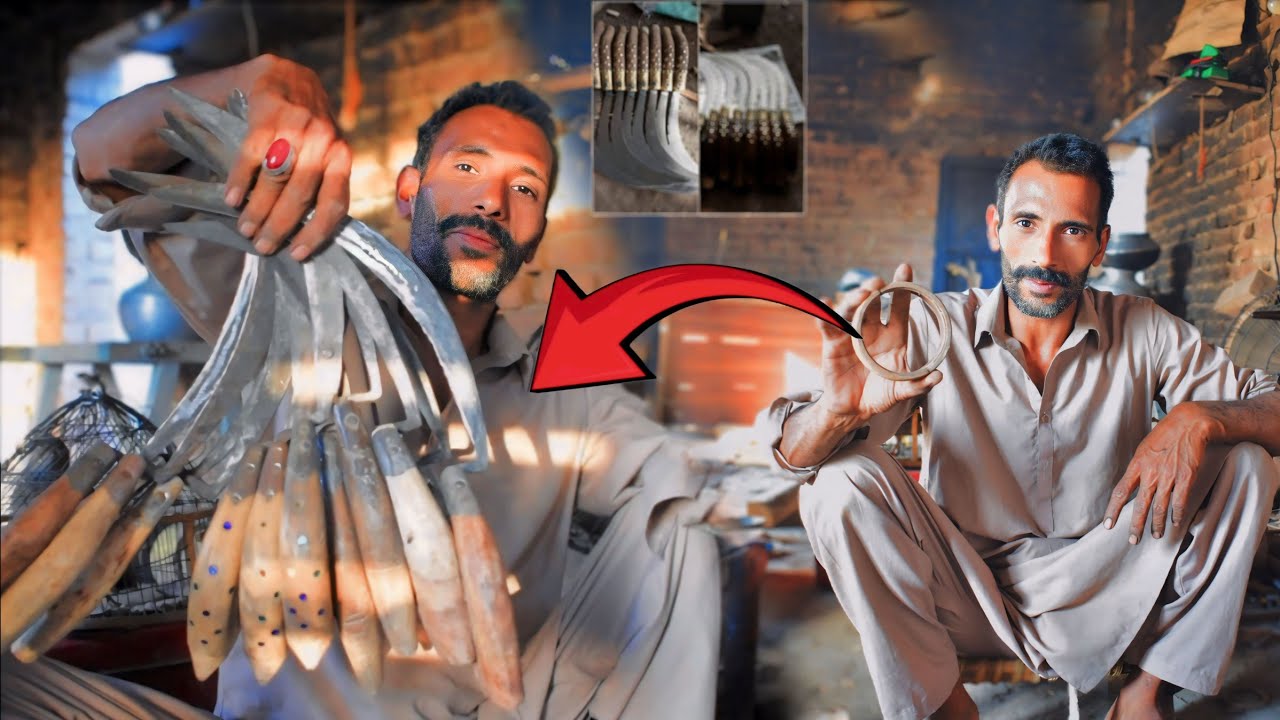 This Man Make a Lot of Sickles through Baring|How to make sickle ...