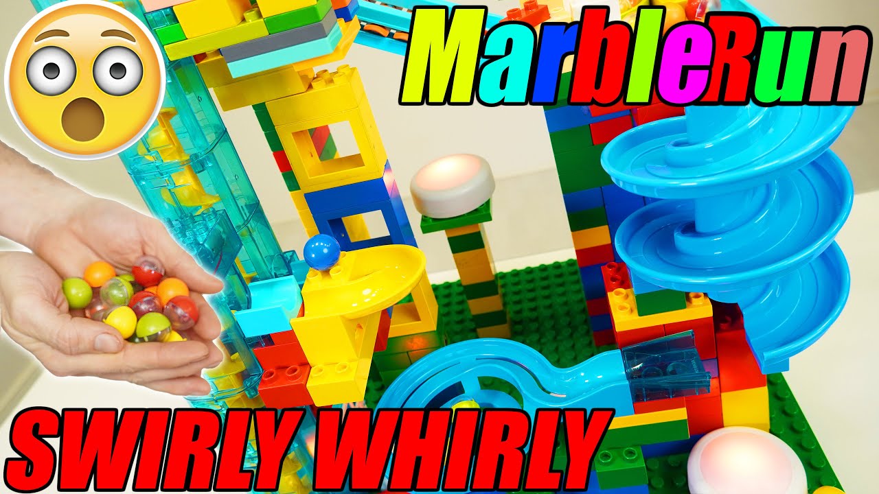 Swirly Marble Run | ASMR | Giant | New bits | New Track | Complete ...