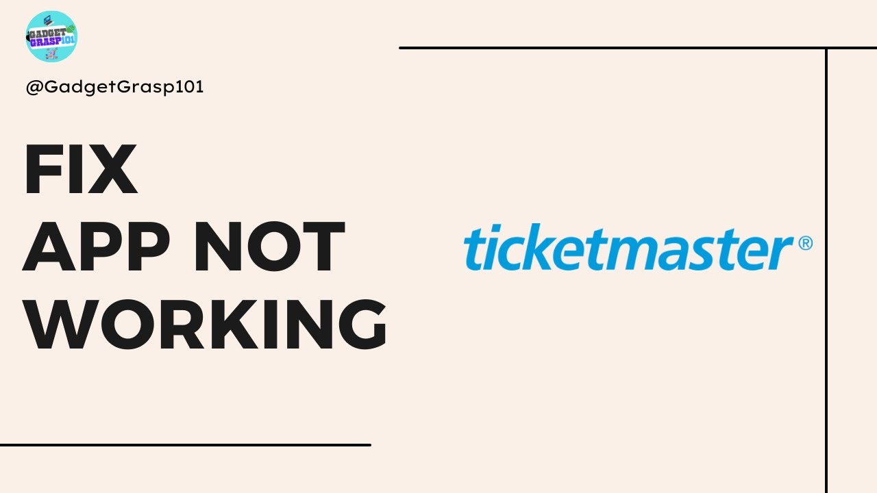 How to Fix Ticketmaster App Login Not Working Issue - YouTube