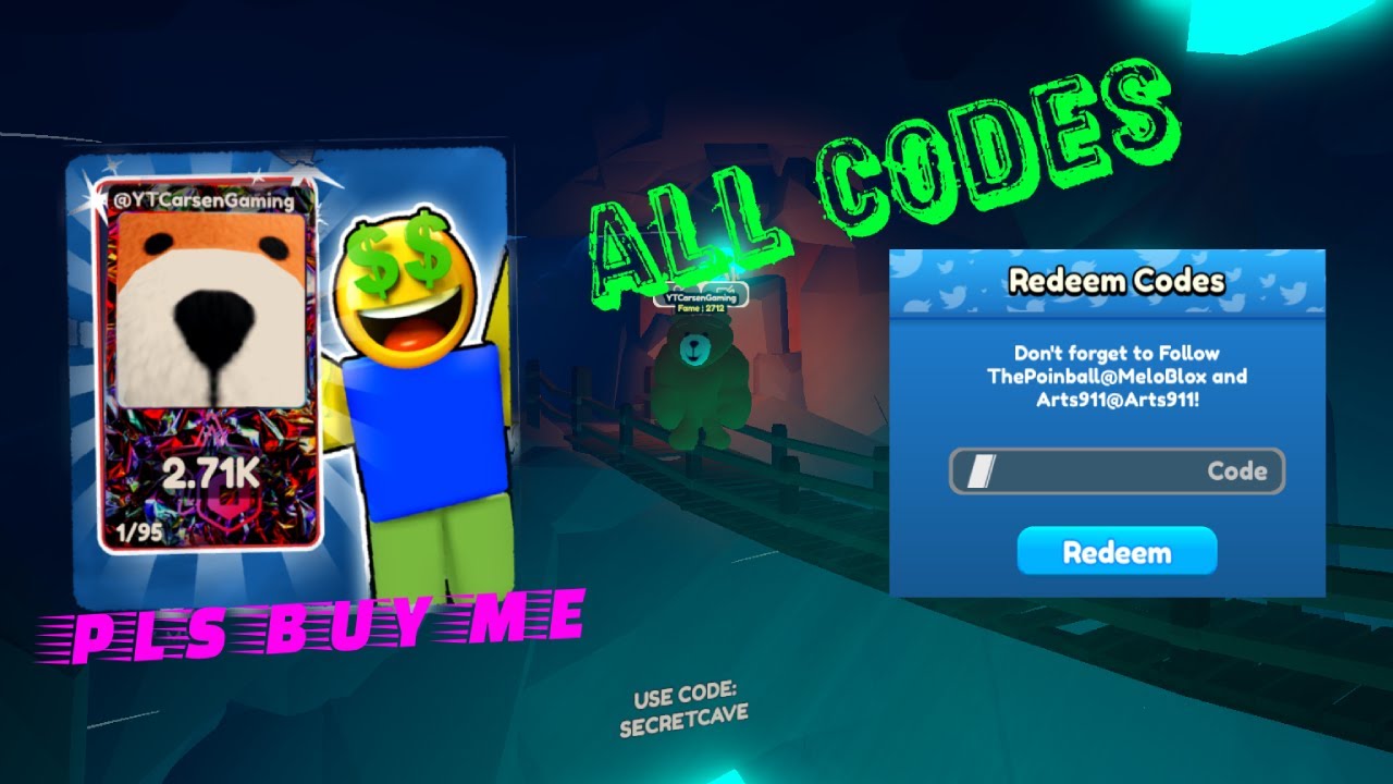 ALL CODES in PLS BUY ME roblox game - YouTube