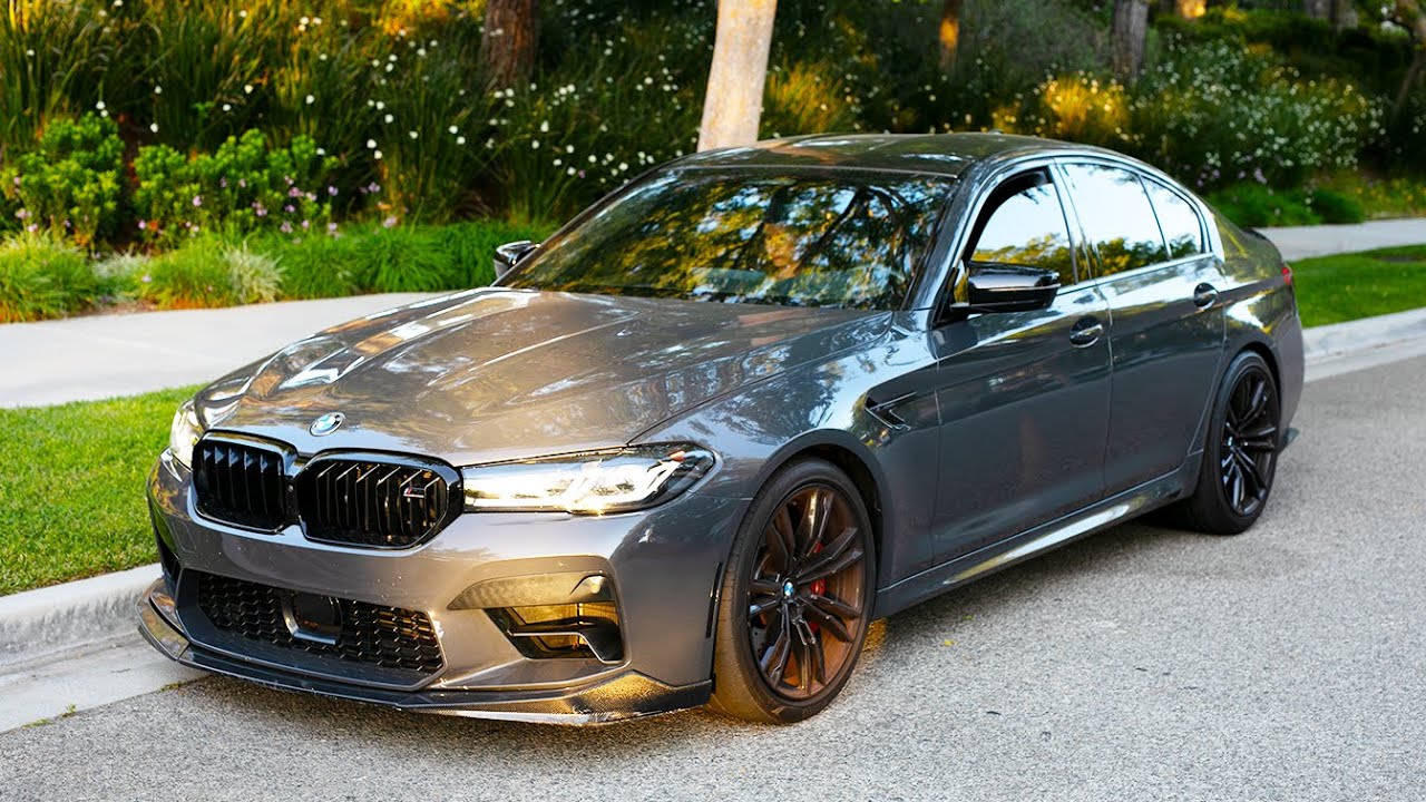 M5 COMP CHASING M5CS AND HELLCAT REDEYE - YouTube