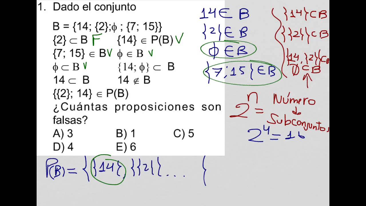 Como reconocer la pertenencia, inclusión, potencia en conjuntos - YouTube