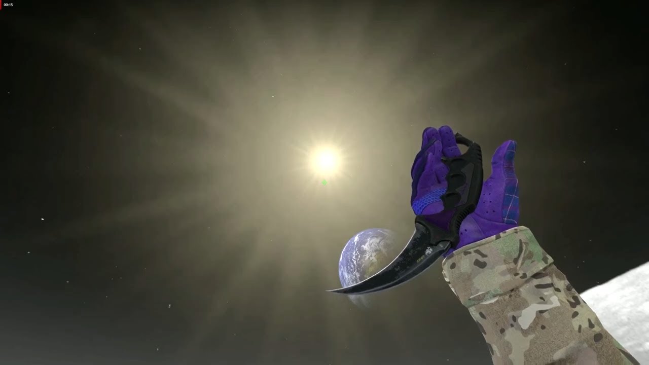 Cs:go Karambit Ultraviolet Battle-Scarred | SKIN SHOWCASE - YouTube