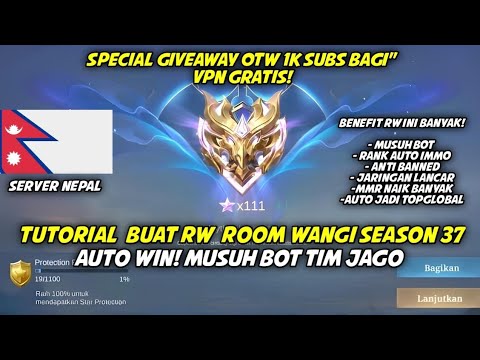 TUTORIAL BUAT RW ROOM WANGI | RW ON MUSUH BOT | AUTO WS | NEWPATCH S37 - MOBILE LEGENDS #botml # ...