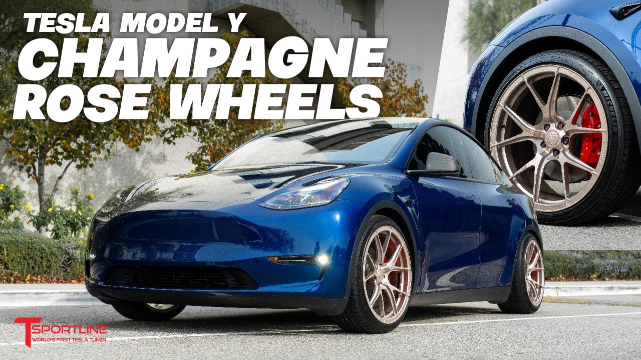 New Look for Model Y! 🔥 21" TY115 Lightweight Forged Tesla Wheels in ...