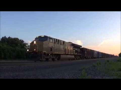 CSX Loaded Limestone Q384 - ex. Wisconsin Central hopper - Solo ET44AH #3278 - K5HLR2 - Perry OH ...