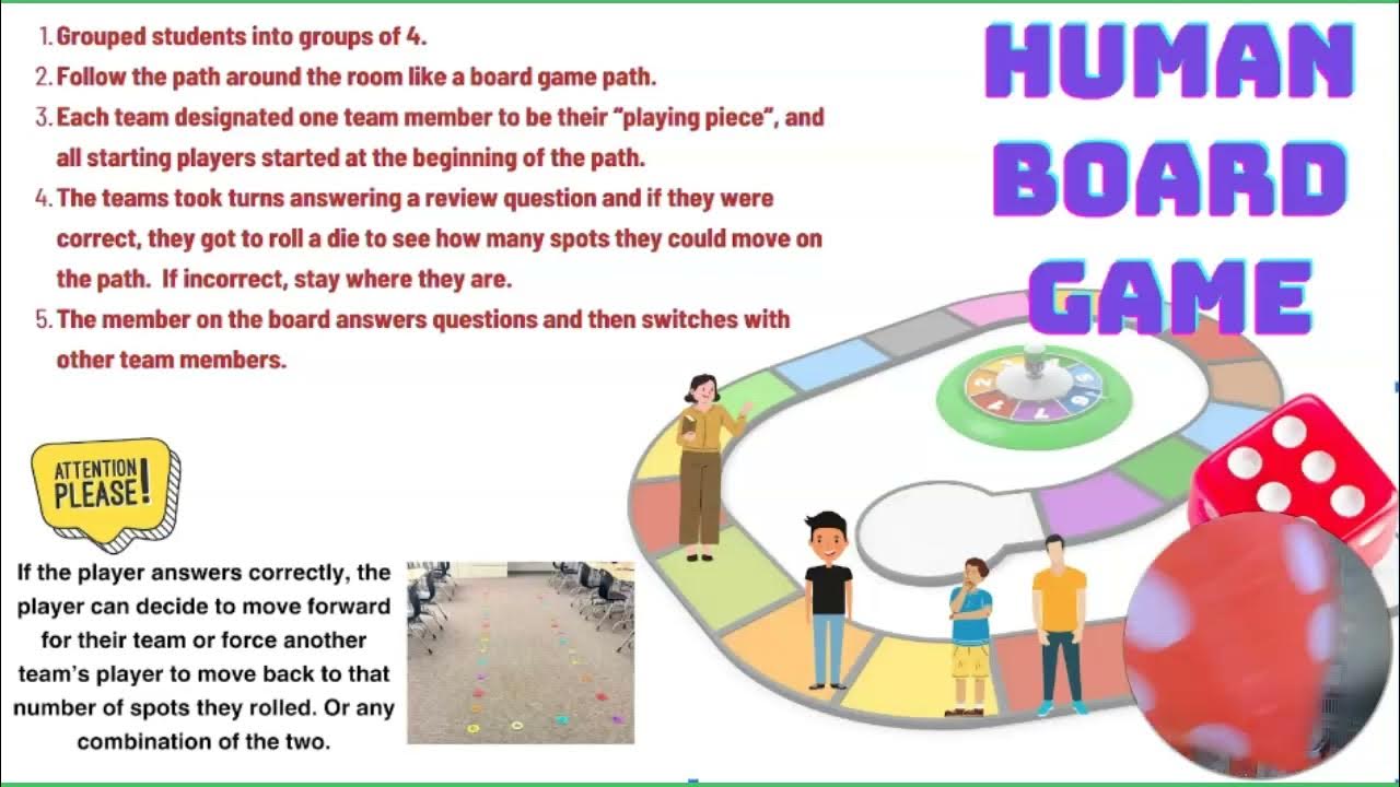 Human Board Game for lesson review - YouTube
