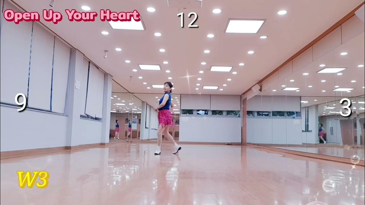 초급Open Up Your Heart Count:32 Wall:4 Level:Beginner - YouTube