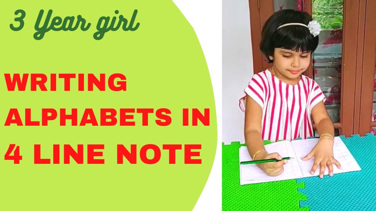 3Year Old Kid Writing Alphabets In 4 Line Notebook English Alphabet 3Year Old Kid Writing Alphabets In 4 Line Notebook English Alphabet