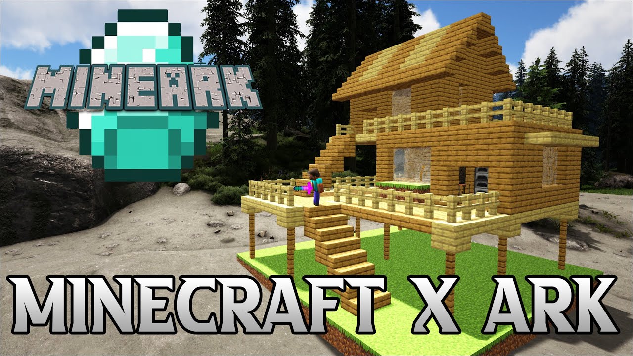 MineARK ARK trifft Minecraft ! vom Holzhaus bis zum Enderdragon | ARK ...