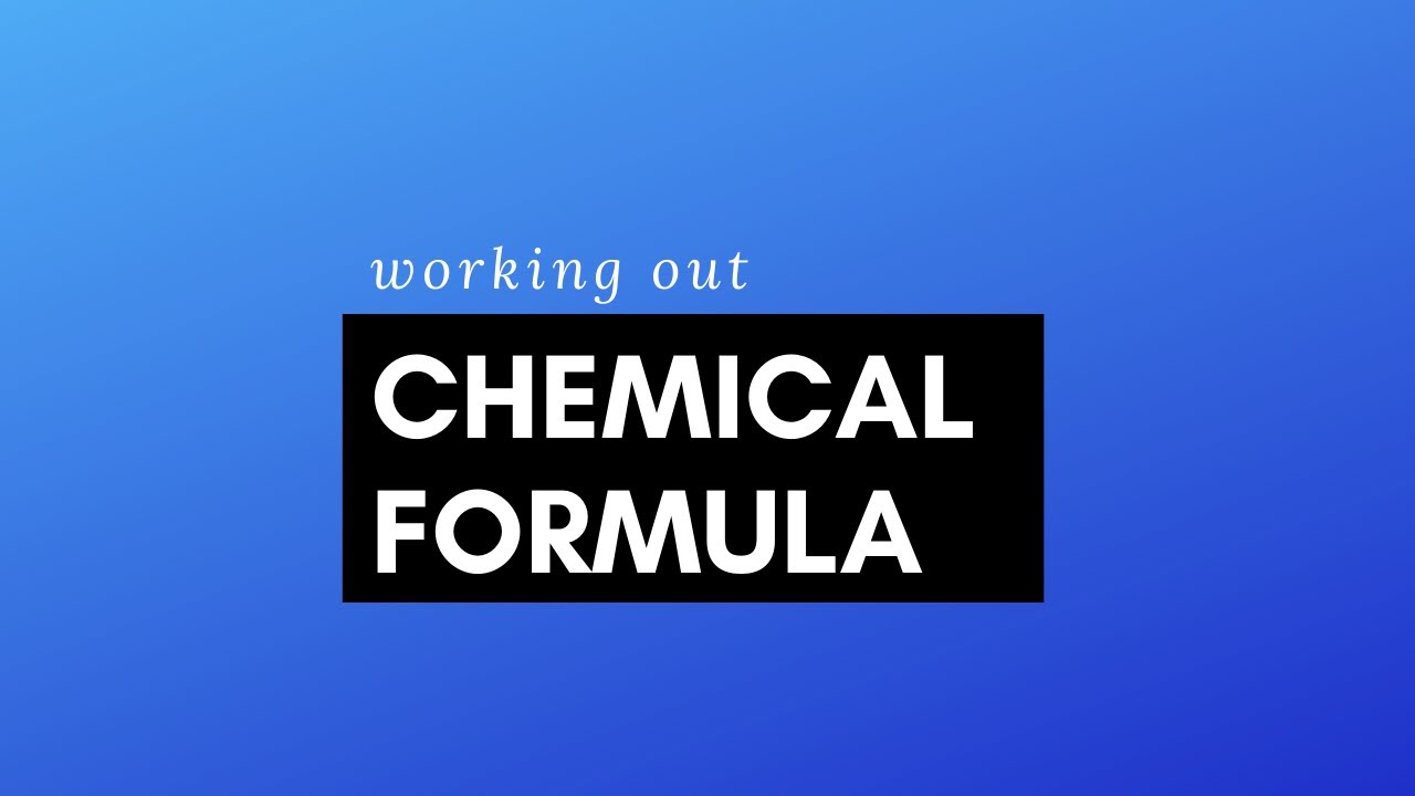 How to work out chemical formulas. (captioned) - YouTube