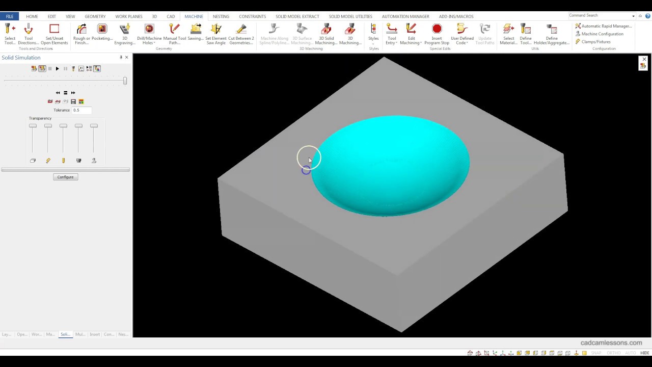 Alphacam Radial 3D Machining - YouTube