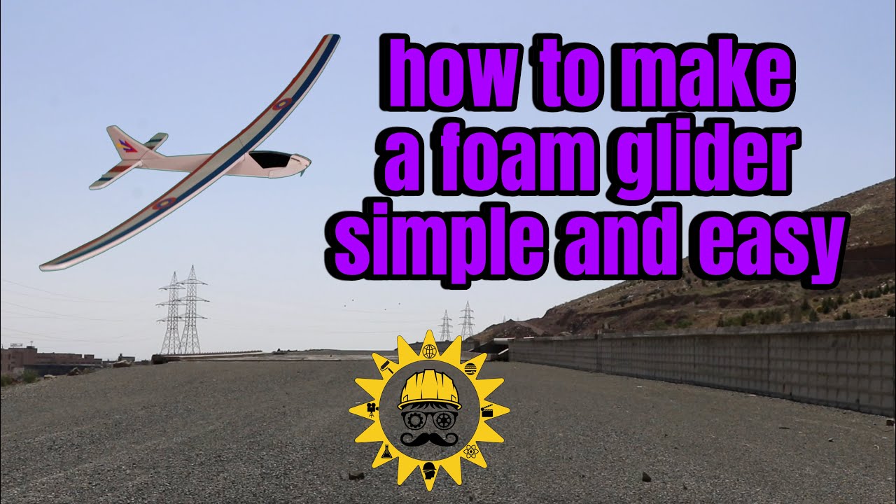 Make a foam glider with a launcher in 30 minutes... - YouTube
