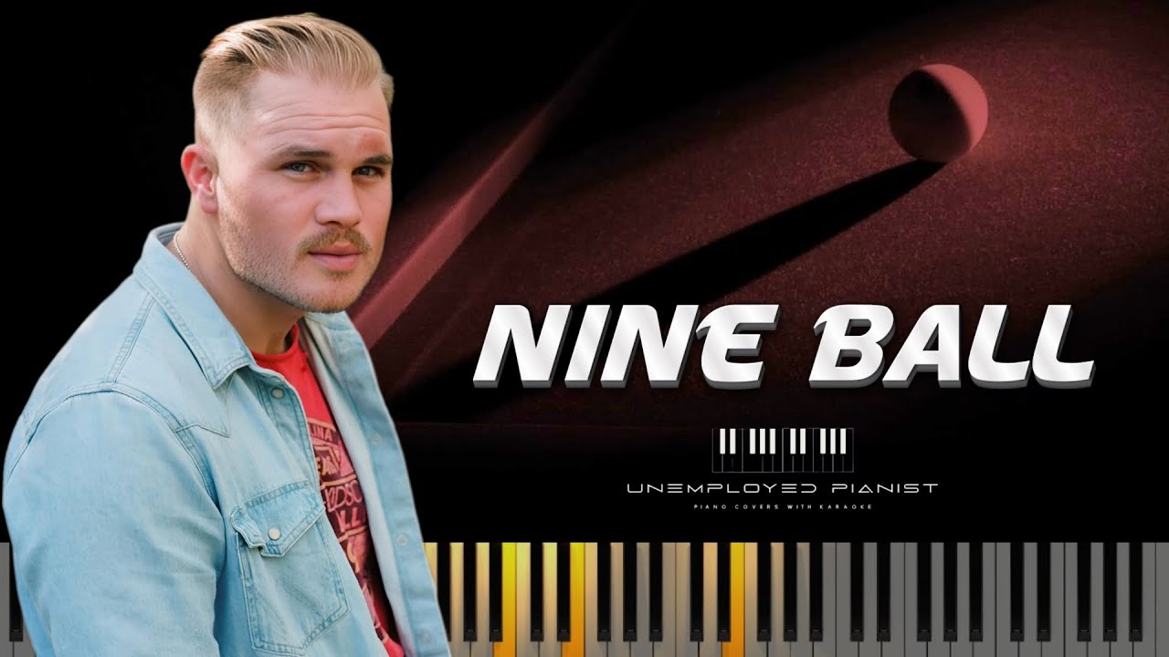 Zach Bryan - Nine Ball (Piano cover | Tutorial | Karaoke) - YouTube
