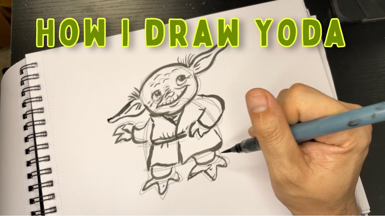 How I draw Yoda / Draw Every Day with JJK - YouTube