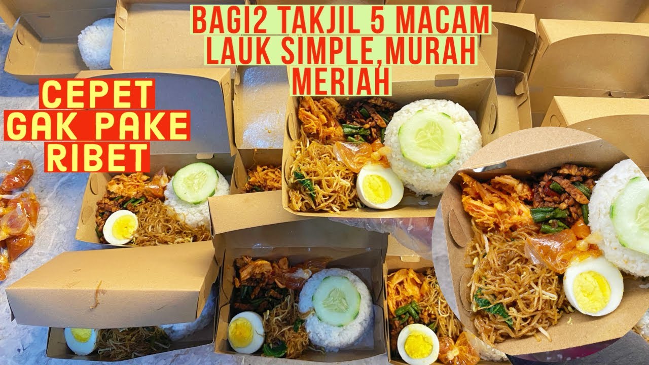 IDE JUALAN MAKANAN RICE BOX ️MASAK 5 MACAM MENU SIMPLE ⁠ ⁠ ⁠ #idejualan ...