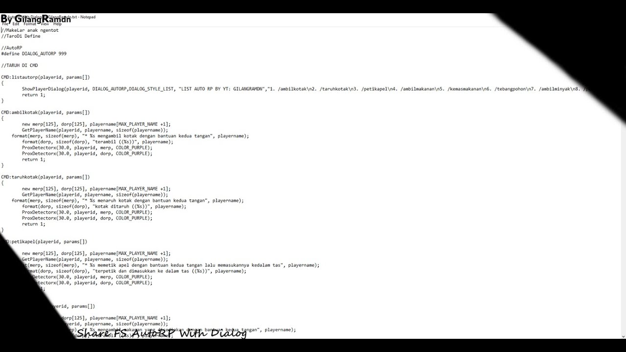 Share AUTORP GTA SAMP With Dialog | FS GTASAMP Inferno Only kayanya ...