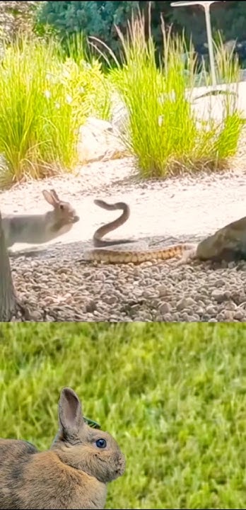 rabbit vs snake fight - YouTube