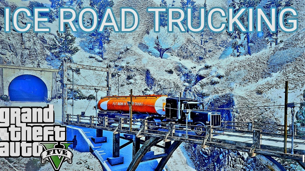 ICE ROAD TRUCKING GTA 5 PUBLIC SERVER RP #gta6 #gtarp #gta5 - YouTube
