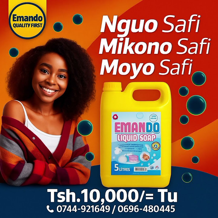 Nguo Safi, Mikono Safi, Moyo Safi Na Emando Liquid Soap - YouTube