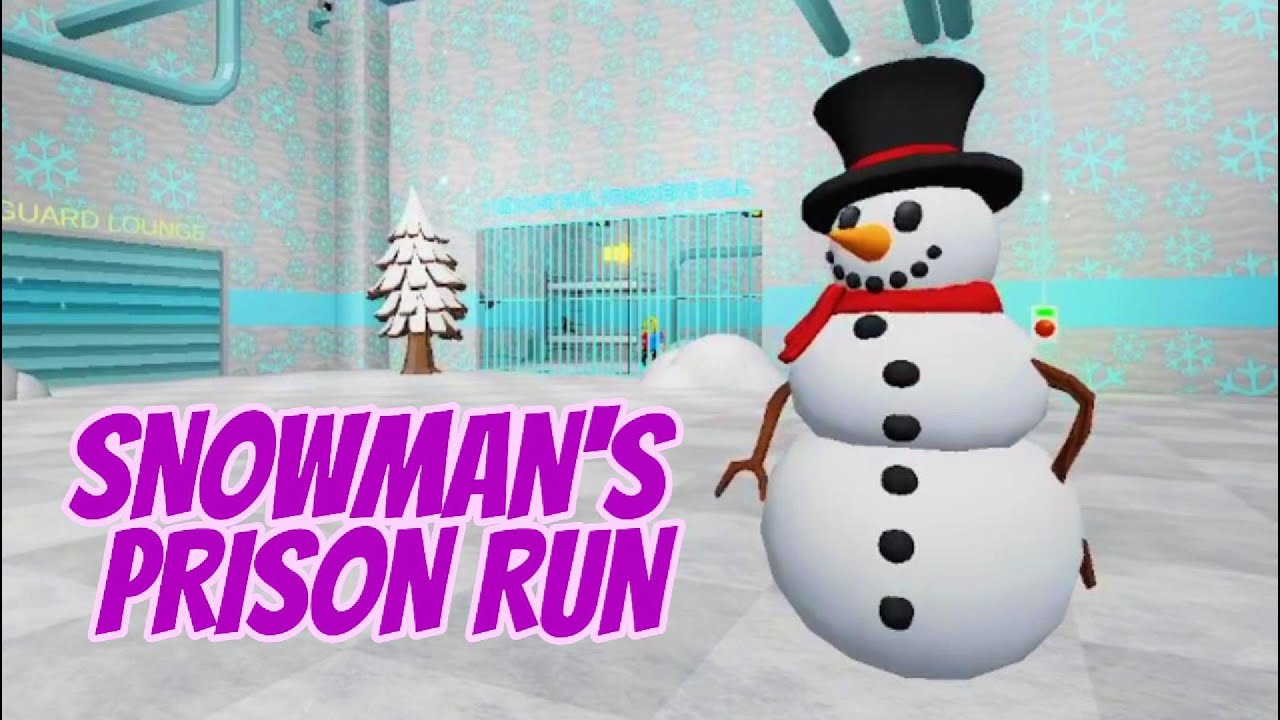 SNOWMAN'S PRISON RUN WALKTHROUGH FULL GAME #Roblox - YouTube