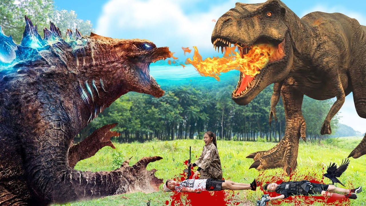 Best REALISTIC T-Rex Attack | T-Rex VS Godzilla | Jurassic Park Fan ...