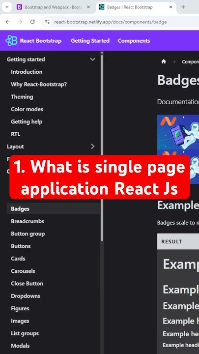 1. What is single page application React Js #javascript #programming #frontend #react #instagram ...