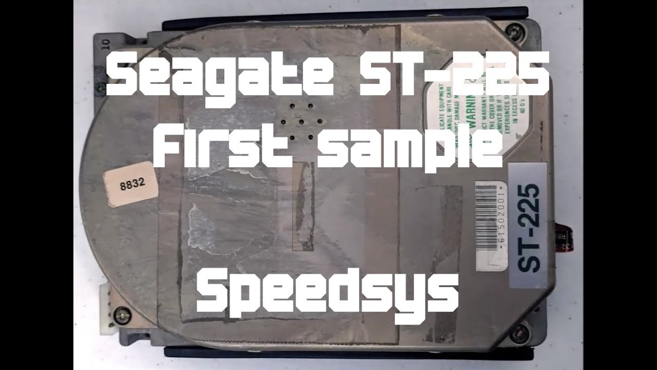 Seagate ST-225 hard drive sounds (Speedsys) - YouTube