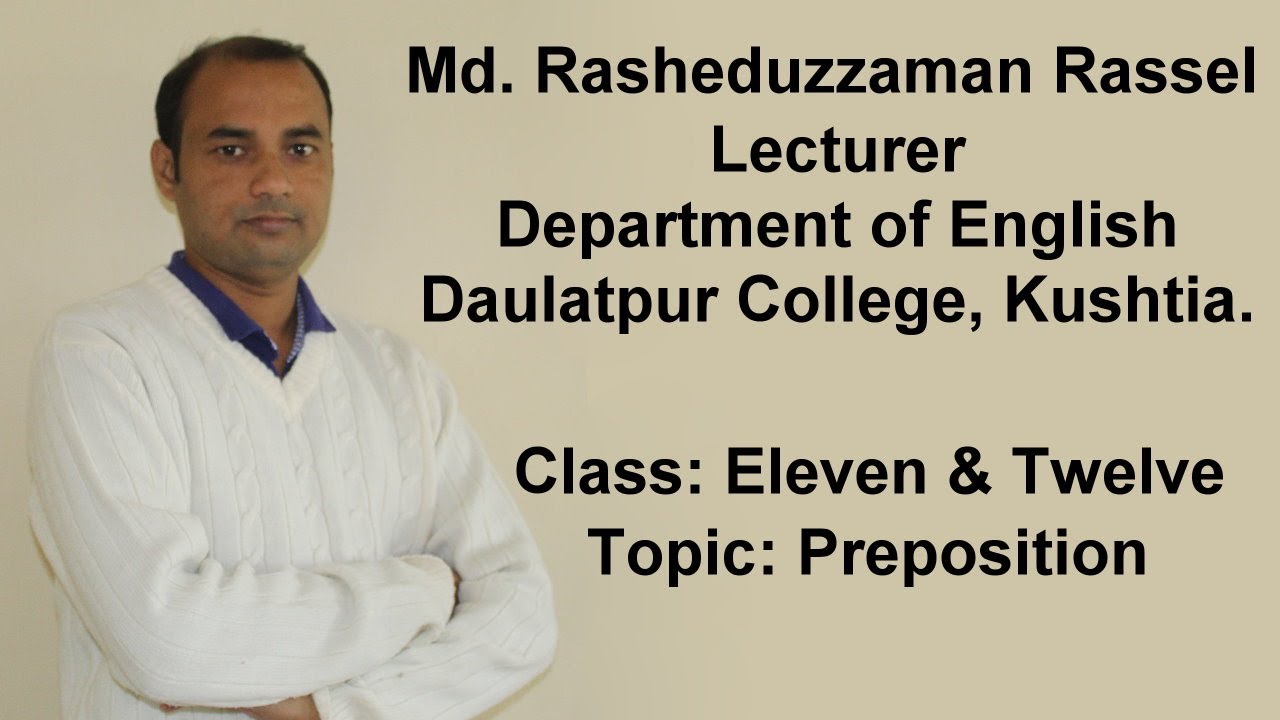 Online Class II Md. Rasheduzzaman Rassel II Department of English - YouTube
