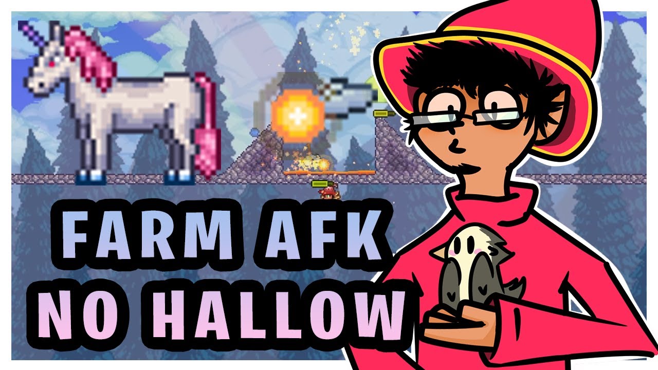 Terraria APRENDA A FAZER UMA FARM no bioma de HALLOW - YouTube
