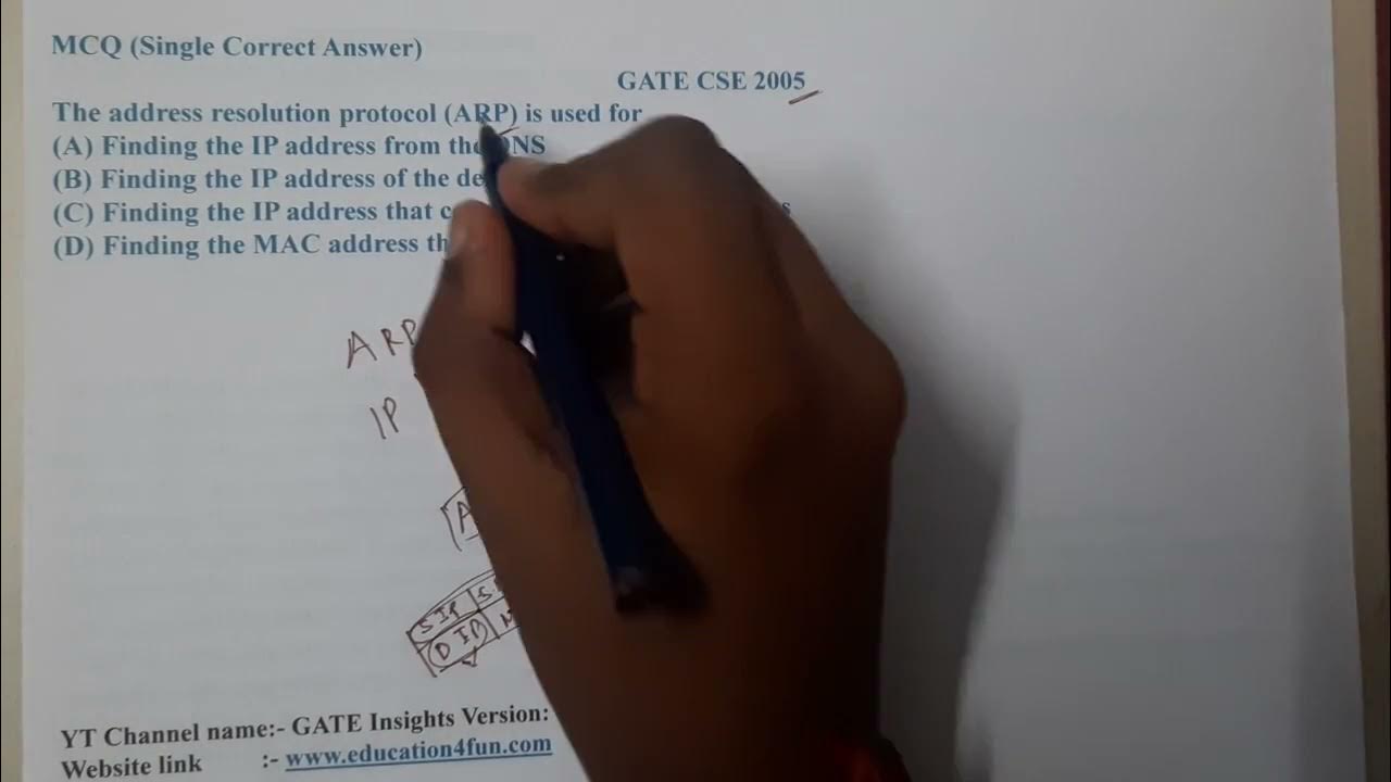 GATE CSE 2005 || Computer Networks || GATE Insights Version: CSE - YouTube