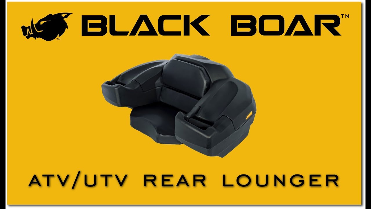 Black Boar's ATV Rear Lounger - YouTube