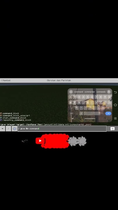 cara mendapatkan command block di Minecraft - YouTube