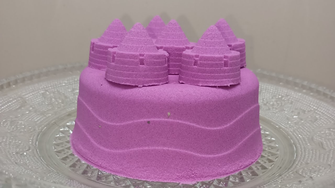 Very Satisfying Compilation kinetic Sand Cake Cutting Video ASMR ...